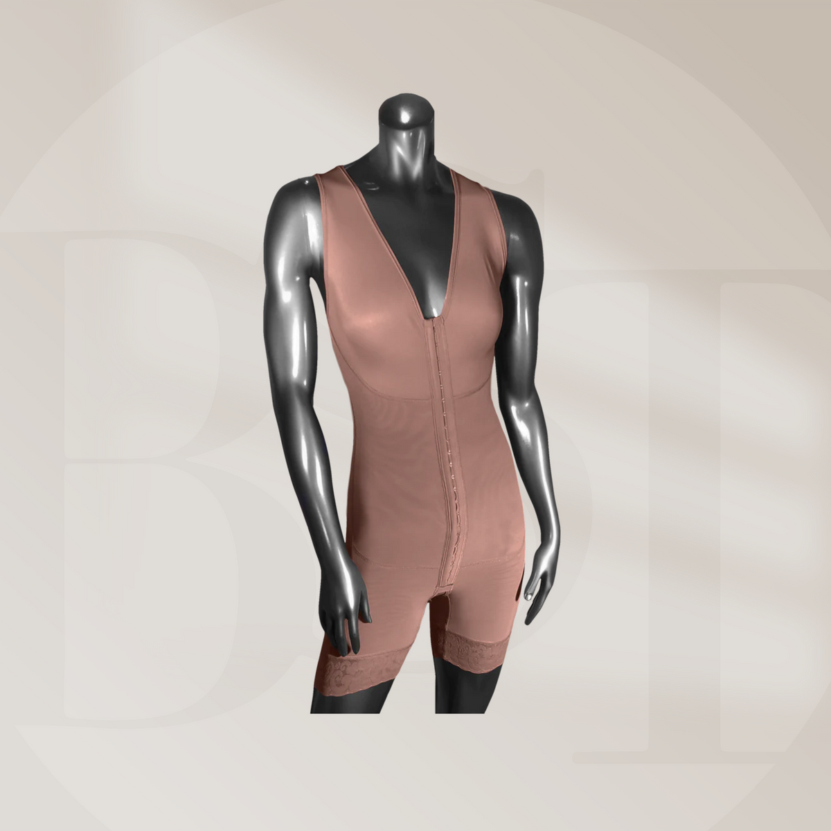 109 High Compression Faja | Mid Thigh | With Bra | Frontal Hooks | Pel ...